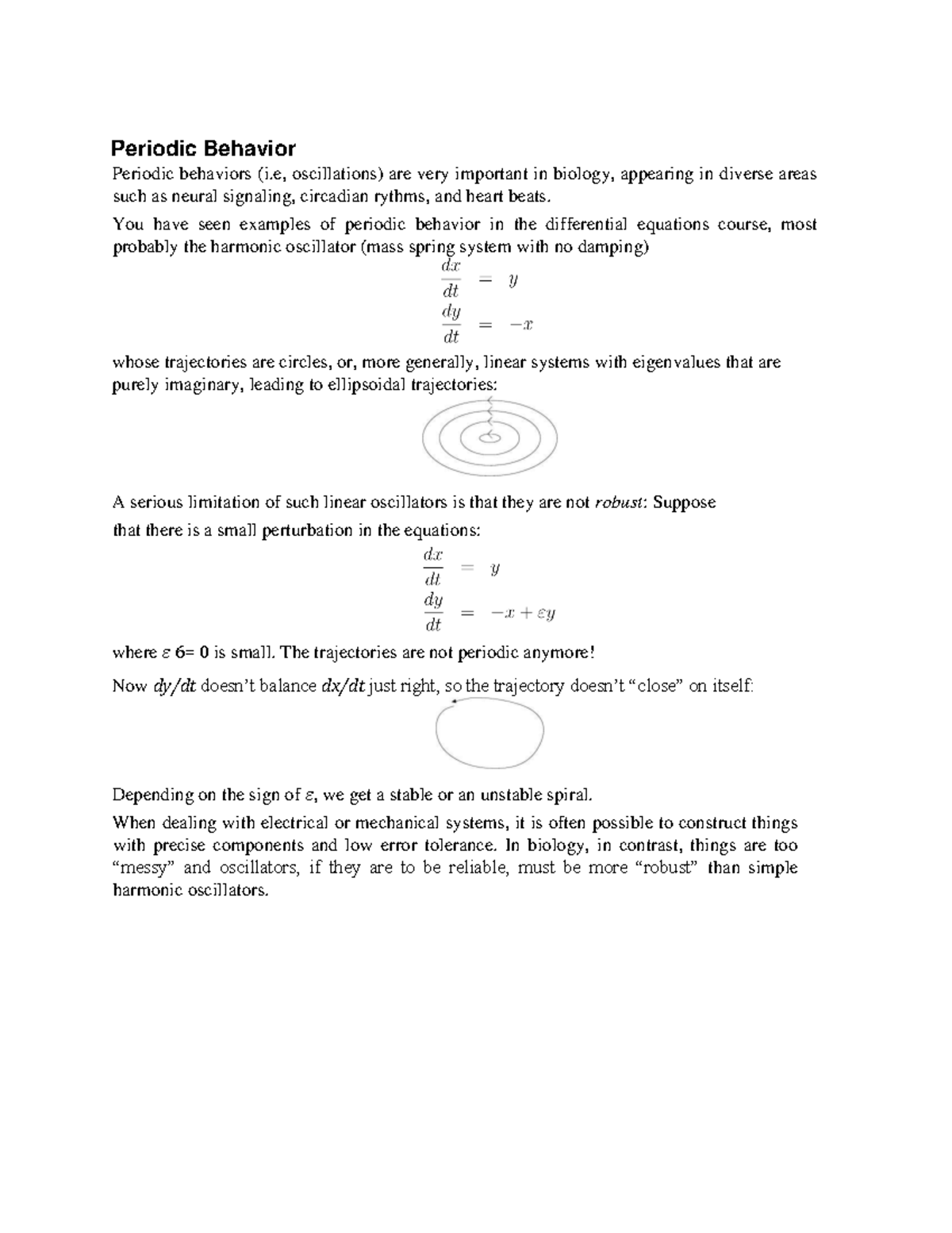 Periodic Behavior - Periodic Behavior Periodic behaviors (i ...