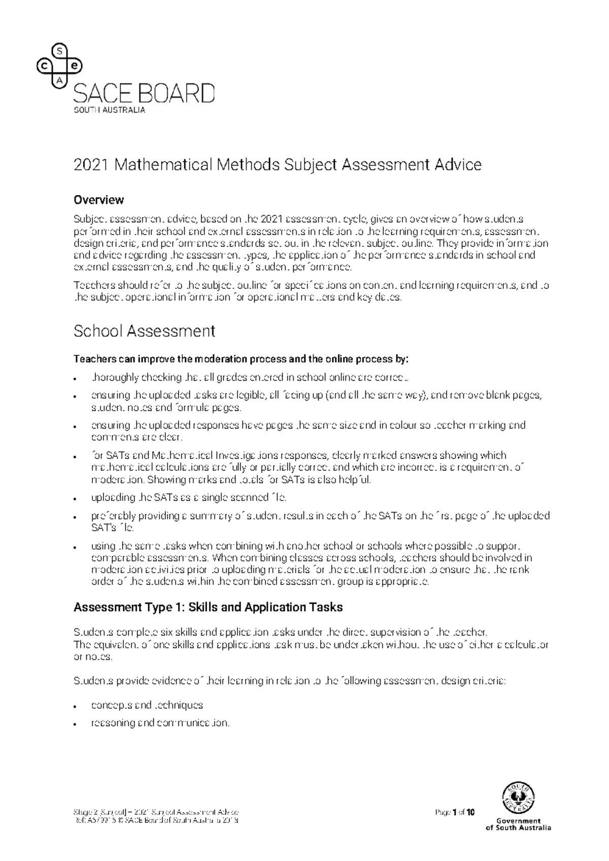 2021 Mathematical Methods Subject Assessment Advice - They provide ...