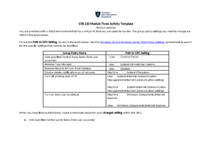 Project Three Project - 7-2 Project Three: Evaluation of Network ...