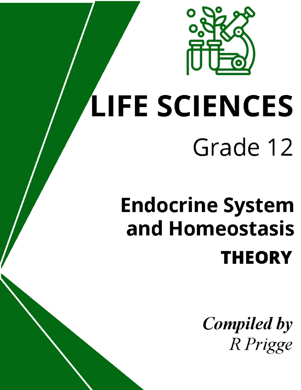 Gr12 Endocrine System Theory - LIFE SCIENCES Grade 12 Compiled by R ...