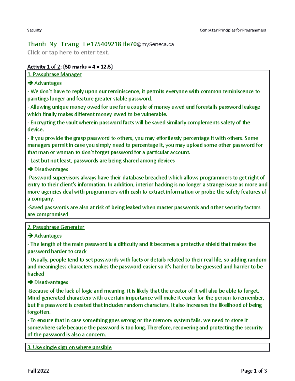 Activity 5 - Security Computer Principles for Programmers Thanh My Trang Le 175409218 tle70 ...