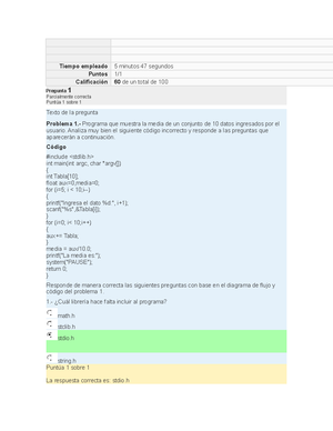 Programación básica v1 Instalación Dev C++ Examen - Programación básica ...