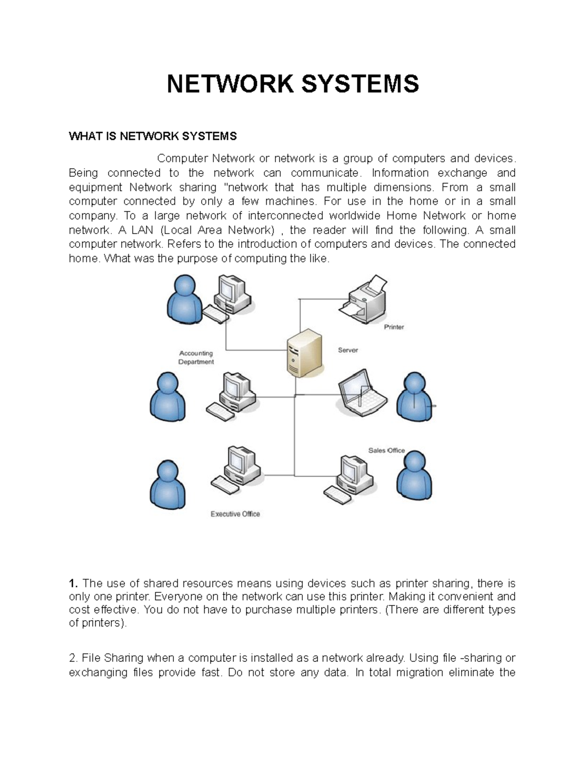 Lesson 2 Network System - NETWORK SYSTEMS WHAT IS NETWORK SYSTEMS ...