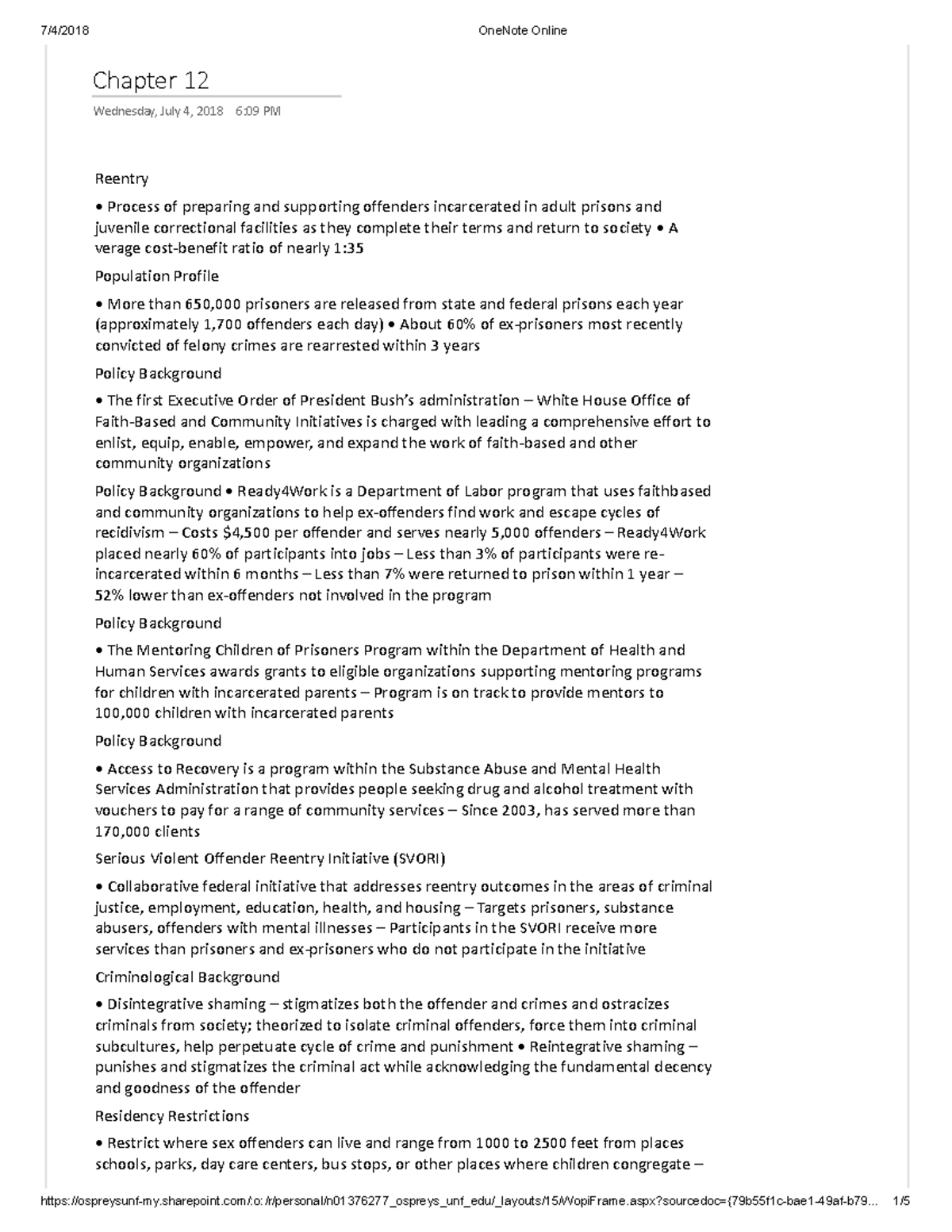 Chapter 12 notes corrections - 7/4/2018 OneNote Online Chapter 12 ...