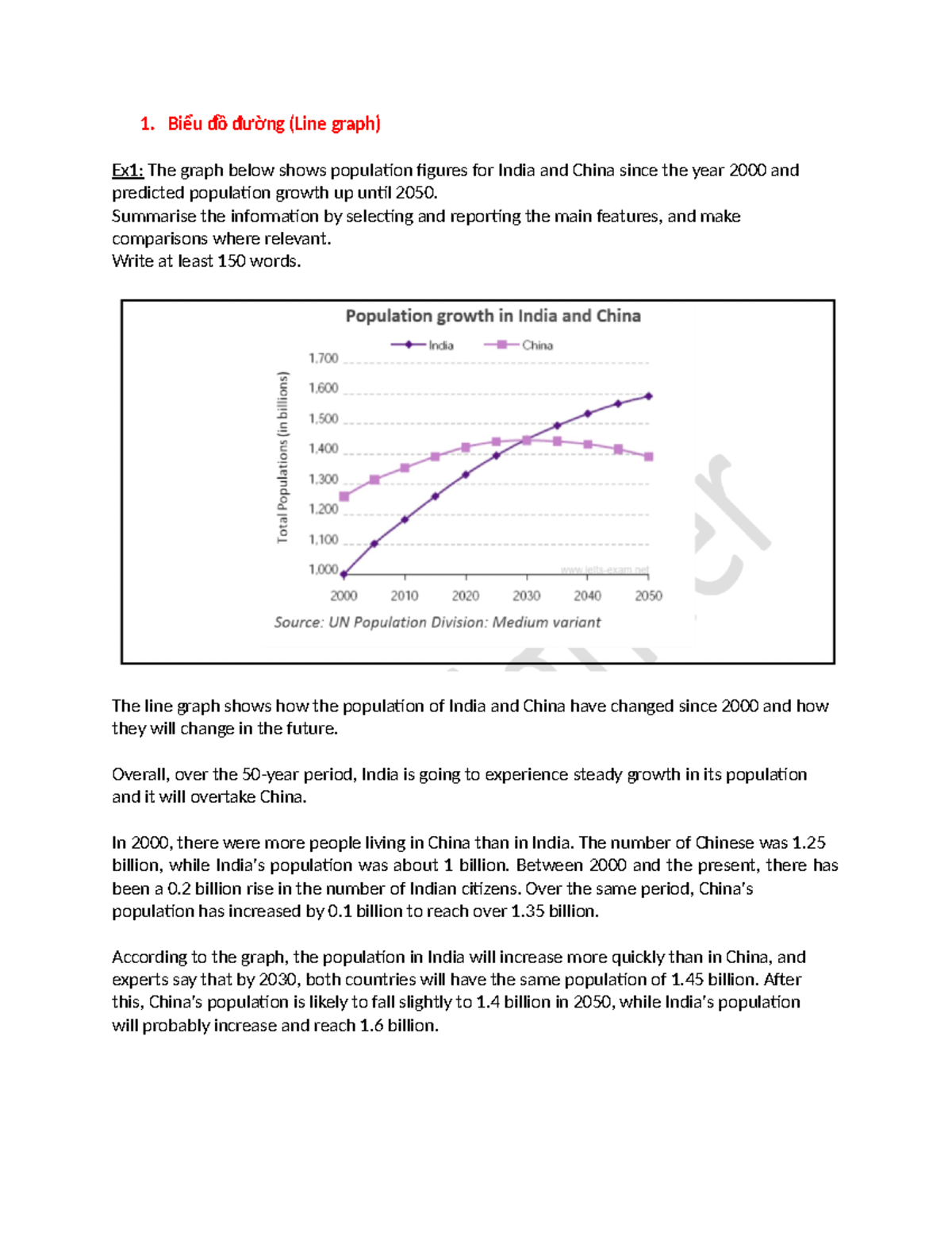 Examples Task 1 - english - Biểu đồ đường (Line graph) Ex1: The graph ...