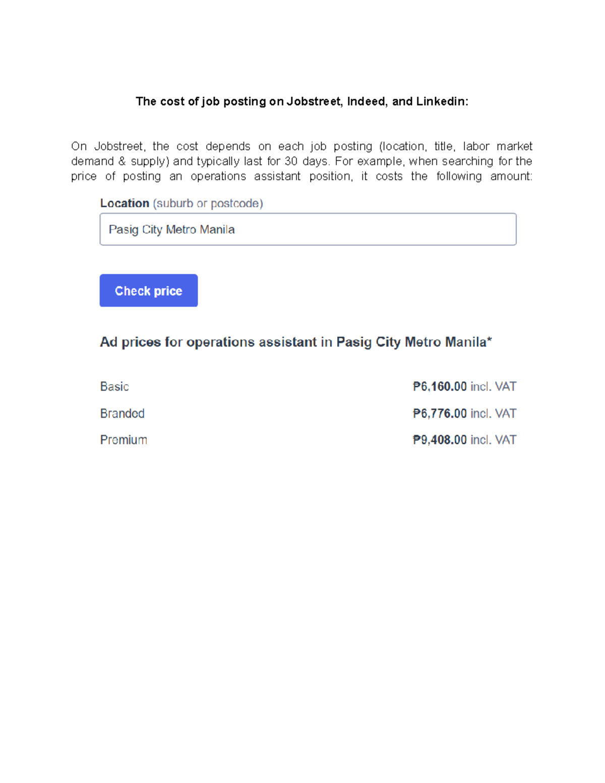 Jobstreet Liked In Indeed - Marketing Management - The cost of job ...