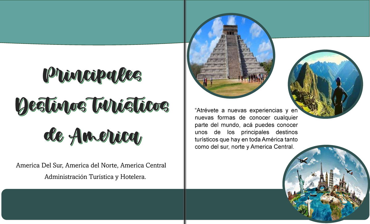 Administracion Folleto Turistico - v America Del Sur, America del Norte ...