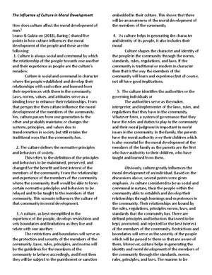 Introduction to Ethics - Ethics AND Moral AND Development - ETHICS AND ...