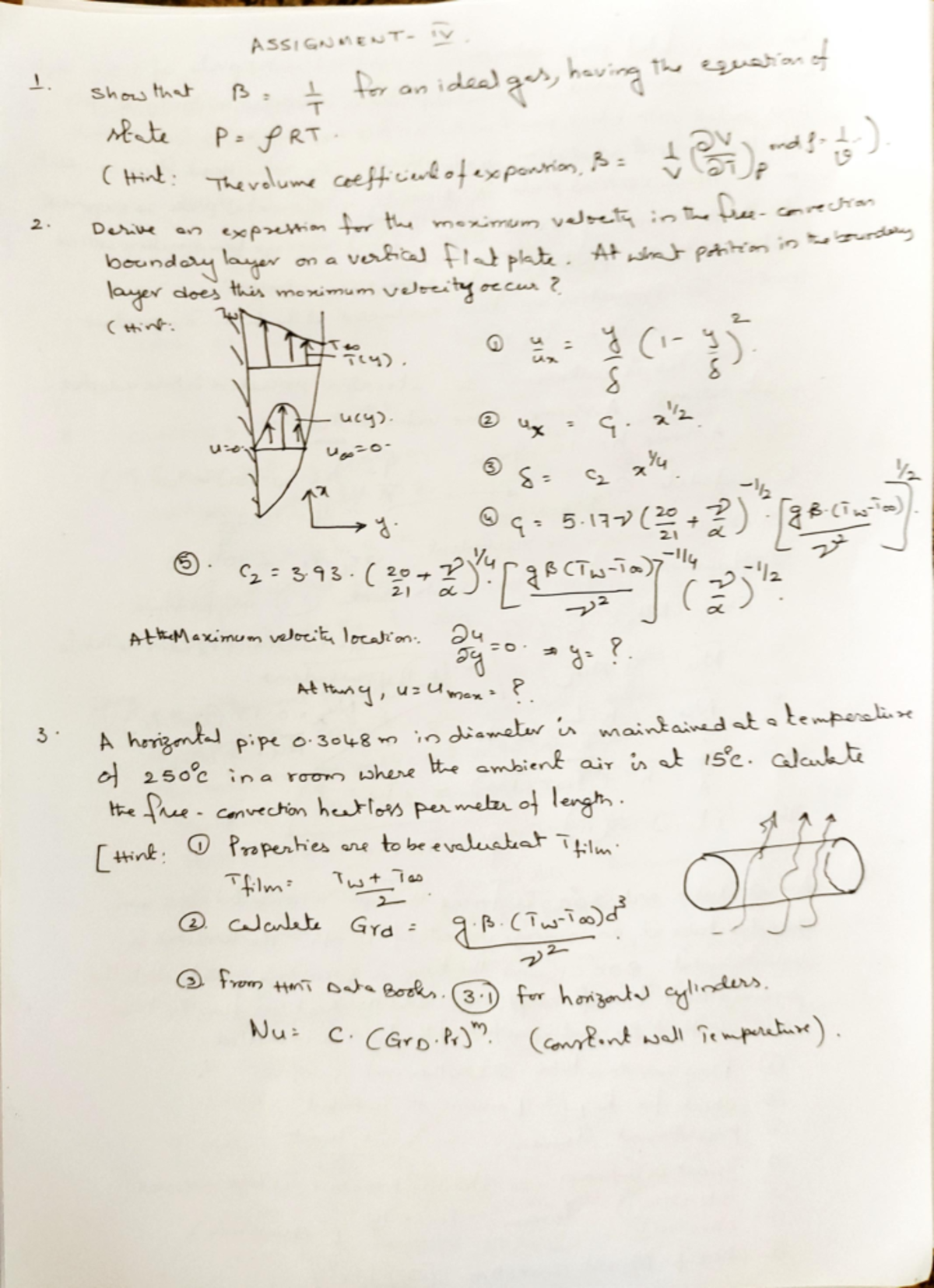 HMT Assignment 4 - Hmt assigment work over here - Heat transfer - Studocu