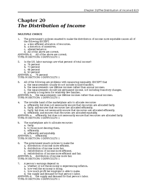 Piblic Economics WITH Handout Documents - When part of the cost of an ...