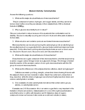 Biochemistry Module 10 Activity Nucleic ACID - Module 10 Activity ...