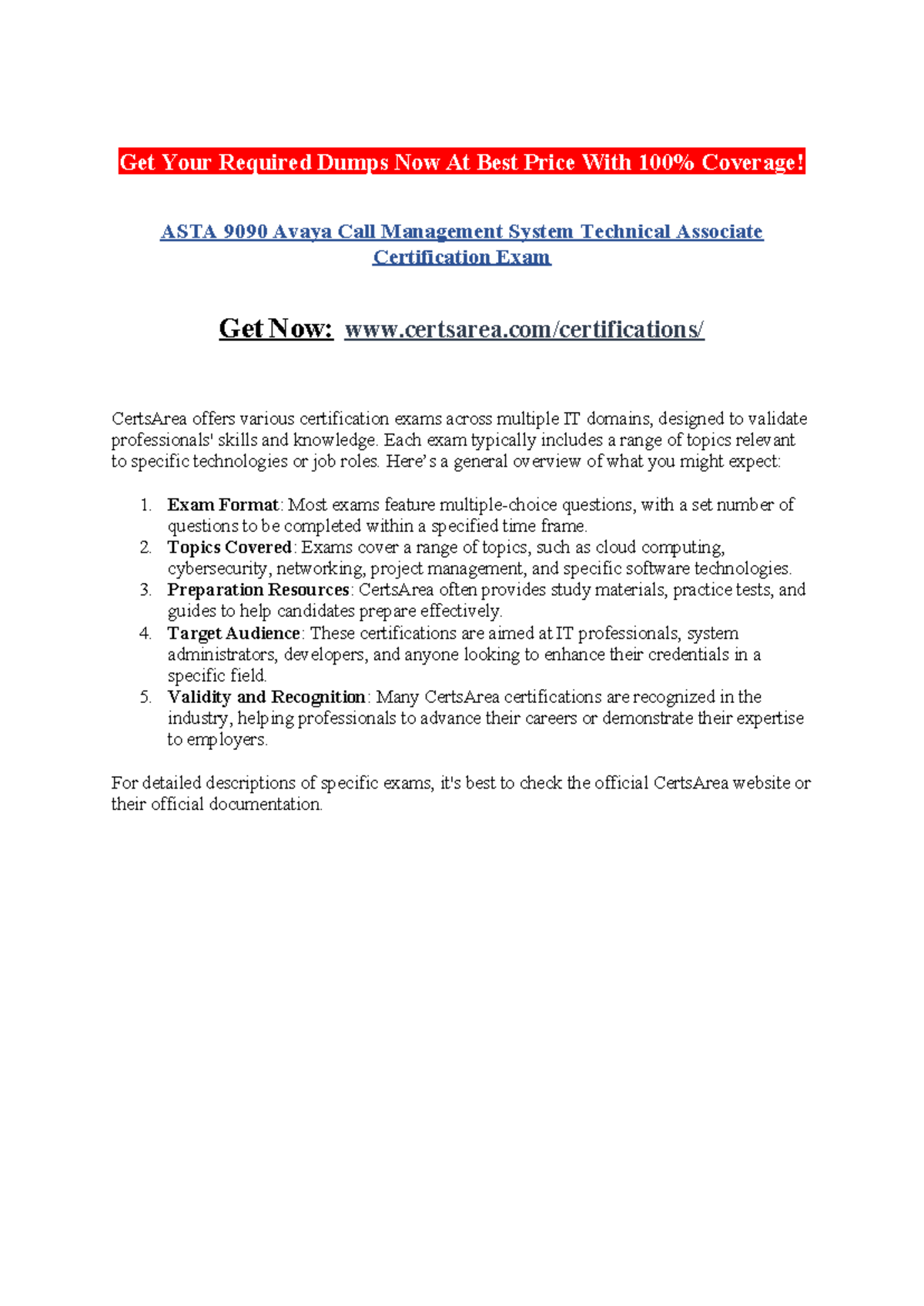 ASTA 9090 Avaya Call Management System Technical Associate ...