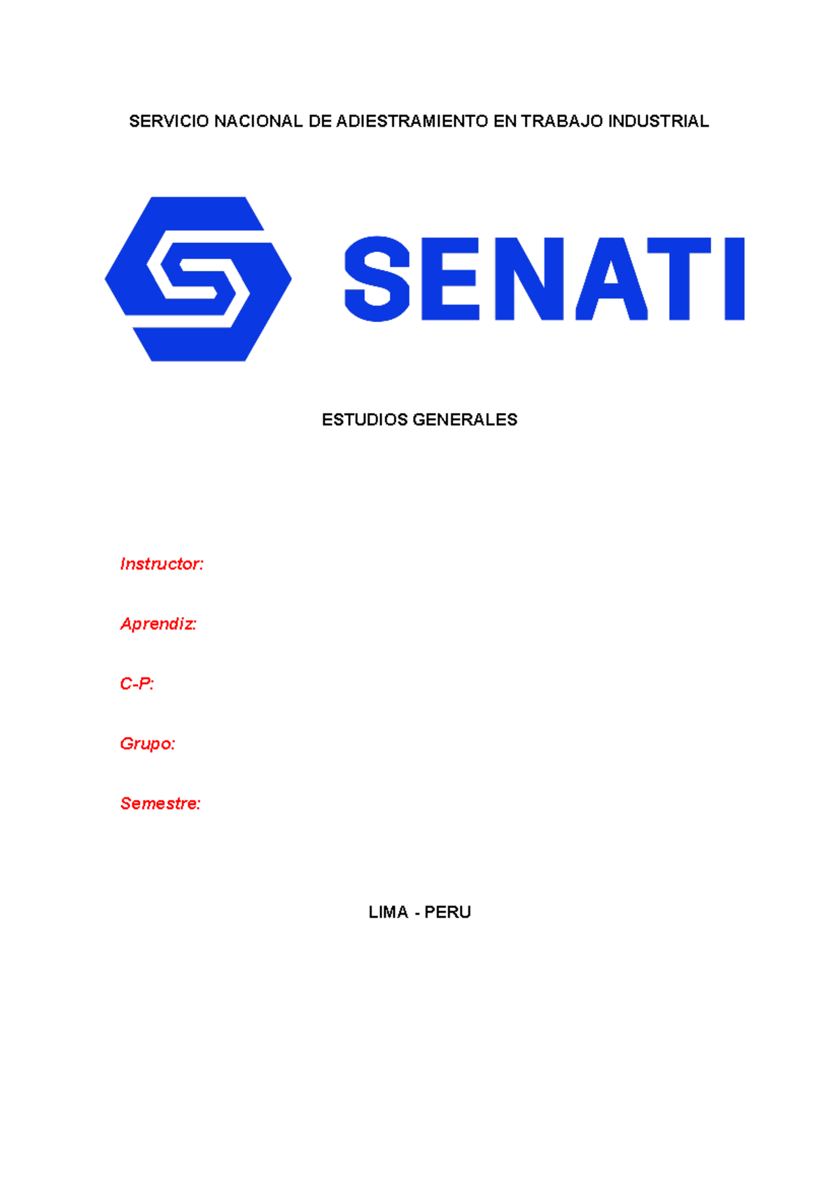 Nueva Caratula Senati - lenguaje y comunicacion - SERVICIO NACIONAL DE ADIESTRAMIENTO EN TRABAJO ...
