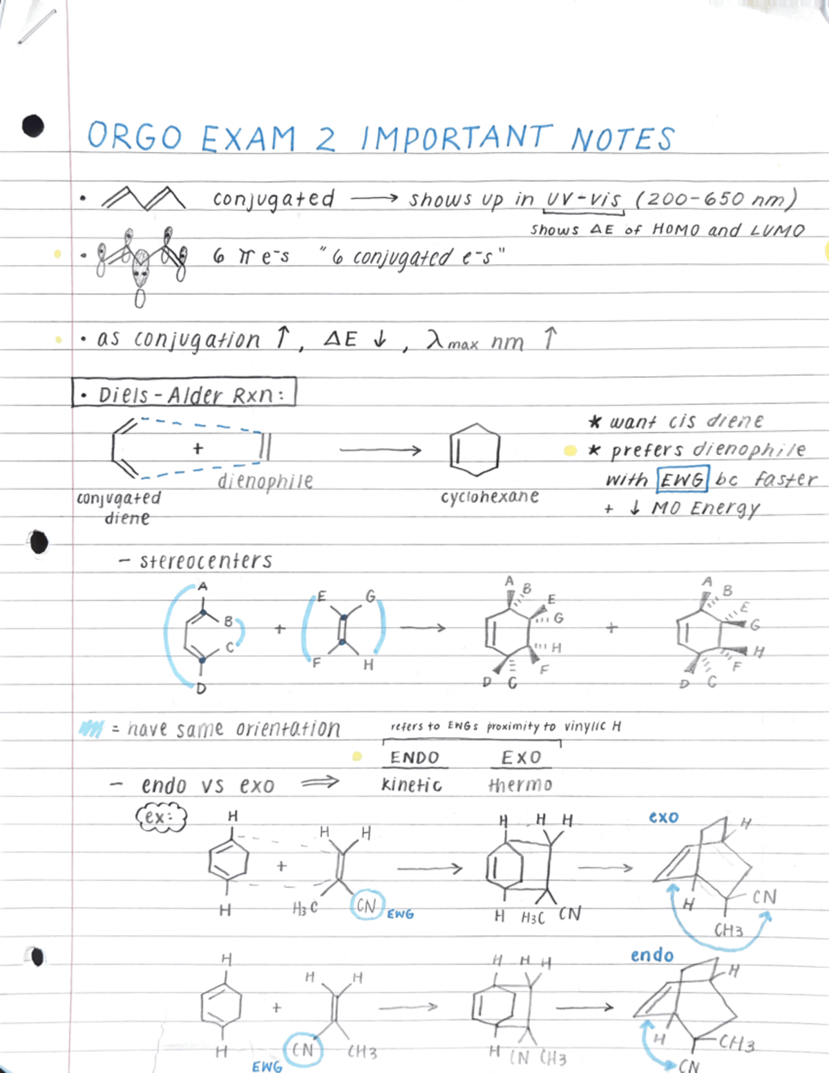 Orgo II Exam 2 Notes - Course taught by Professor Kevin Koh. - CHEM ...