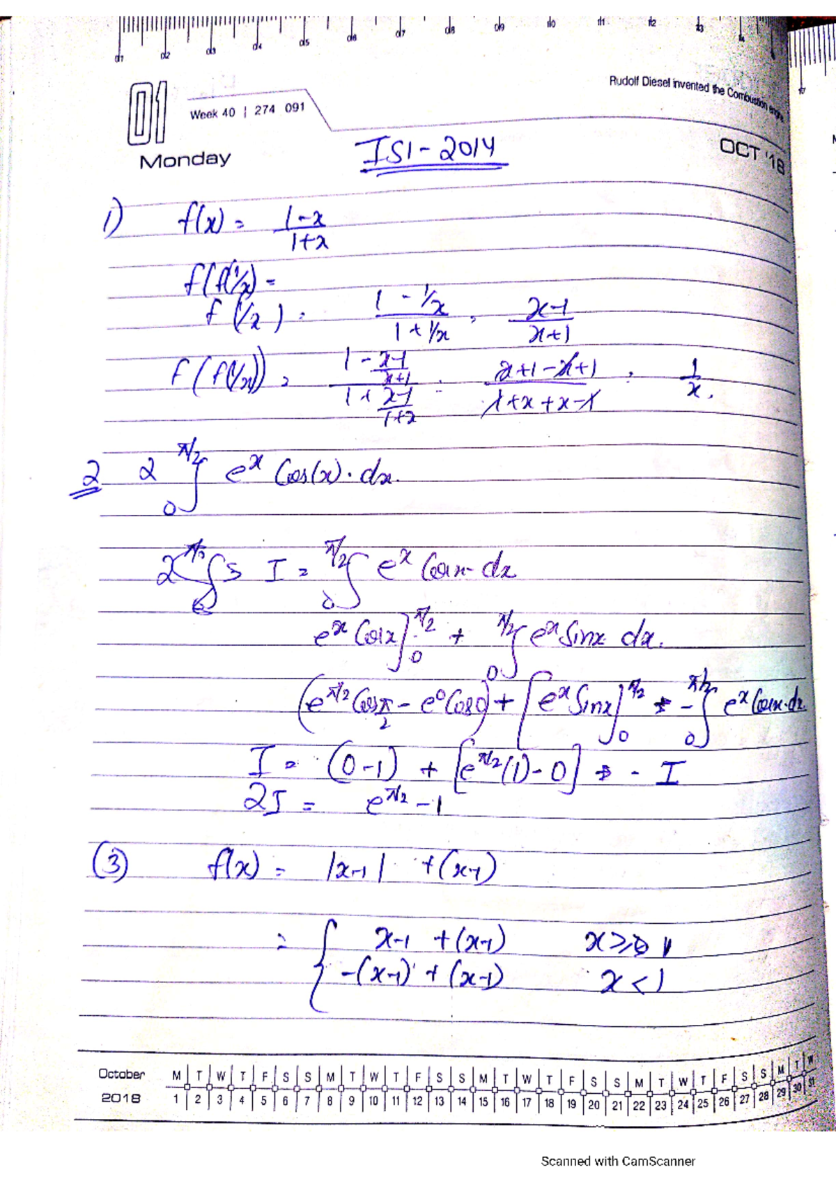ISI-2014 - Solutions to ISI MSQE Question Papers - Economics - Studocu