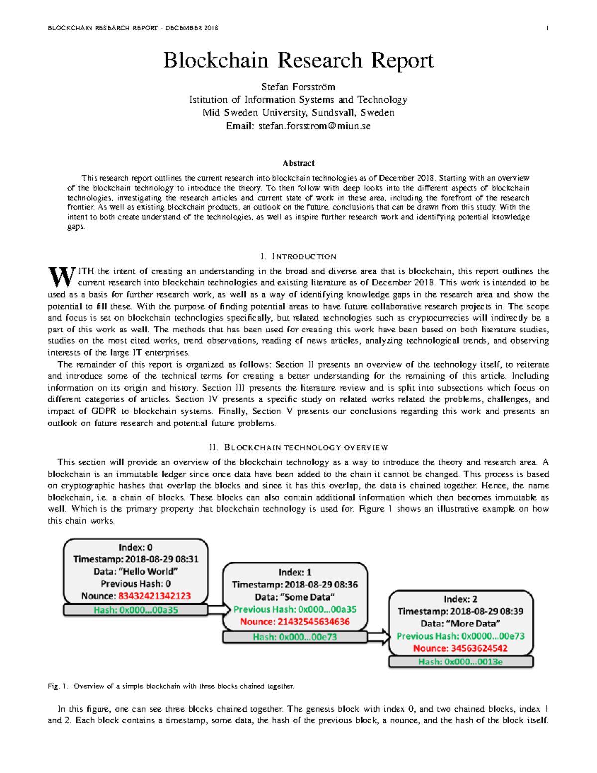Fulltext 01 - dsfasdfa c - Blockchain Research Report Stefan Forsstr ...
