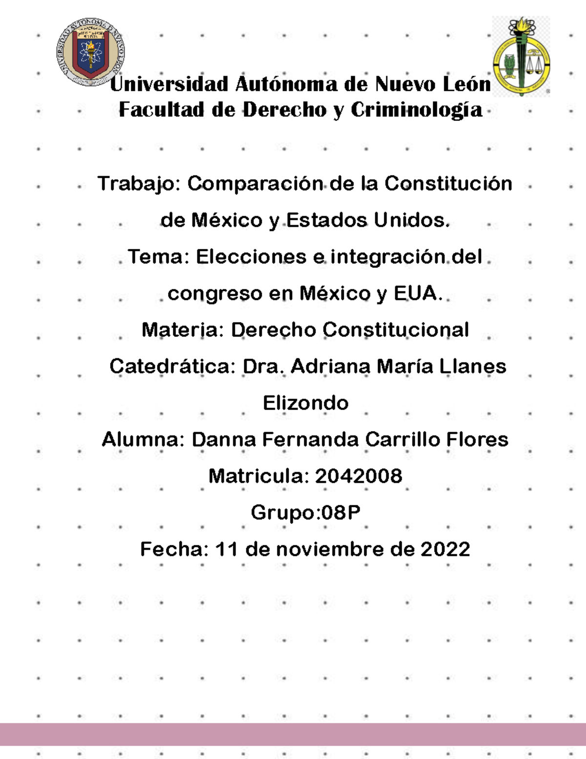 DFCF COMP DCO - Ensayo sobre la comparación de estados unidos y México ...