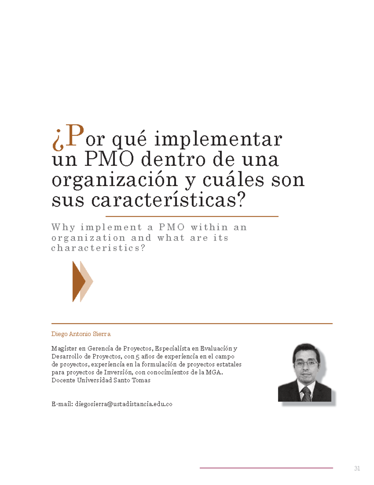 Sierradiego 2017 - Artículo - ¿Porque implementar un pmo dentro de una ...