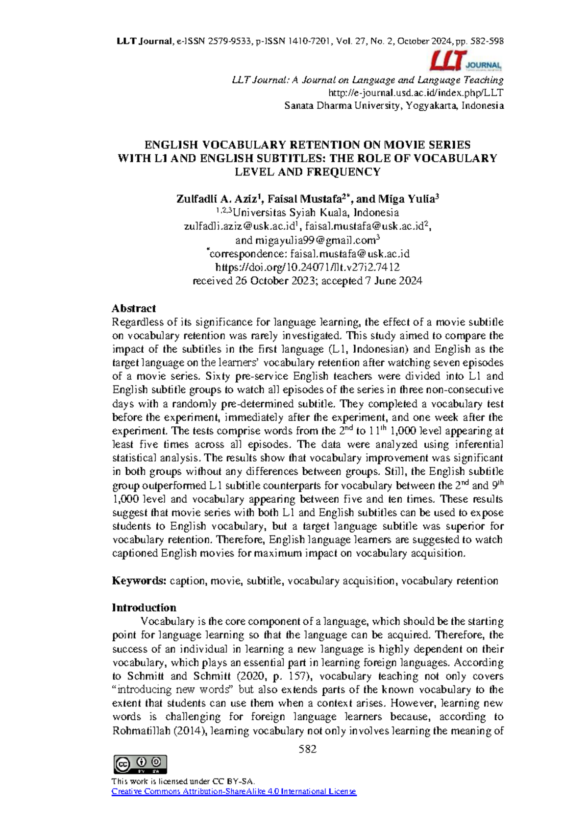 7412 30789 1 PB - lectures - LLT Journal: A Journal on Language and ...