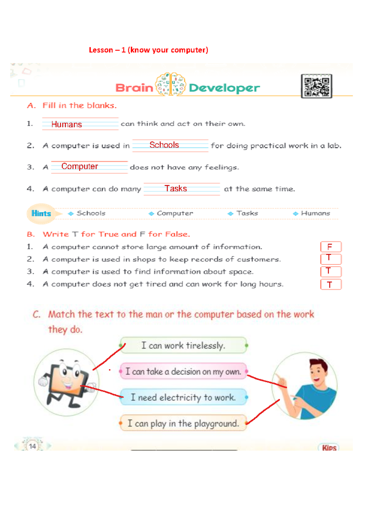 Class 2 Le 1 - 4 TBE - Zbbzhzjjskskkdkdkd - cse - Lesson – 1 (know your ...