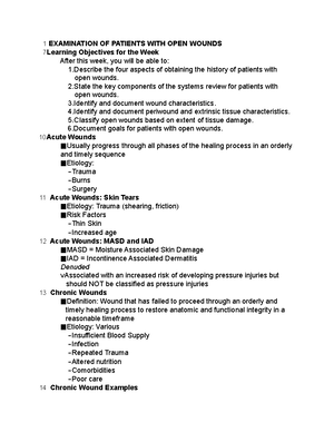 Venous Insufficiency Lab Notes - 1 VENOUS INSUFFICIENCY Venous ...