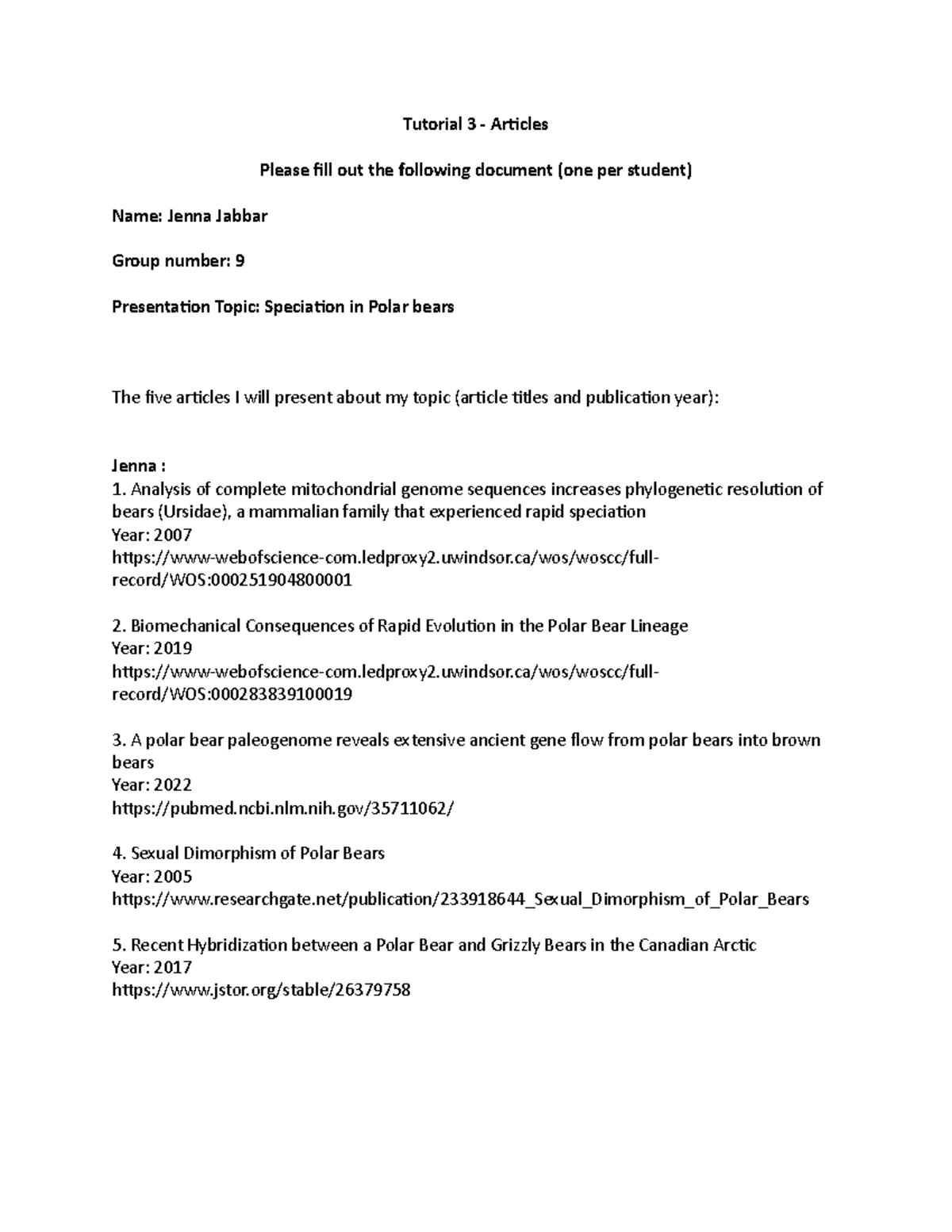 Tutorial 3 - Articles (1) - Tutorial 3 - Articles Please fill out the ...