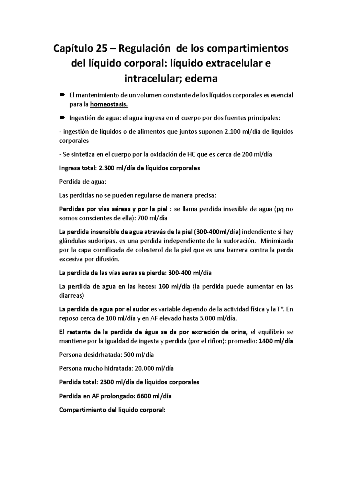 Capítulo 25 - Resumen Guyton e Hall - Fisiologia medica 13 ed. - Capítulo 25 – Regulación de los ...