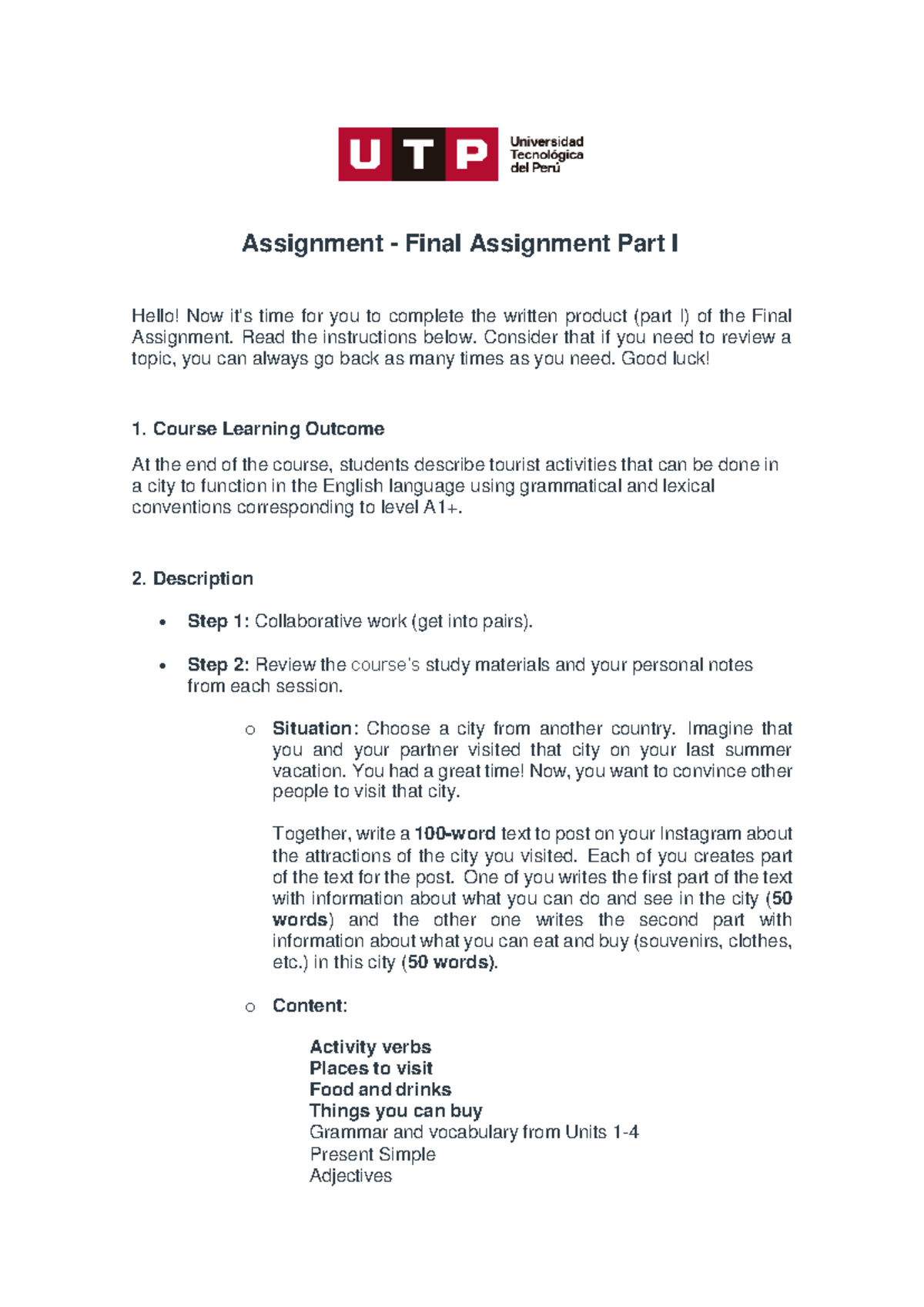 Week 17 Task Assignment Final Assignment Part I Akjkoi