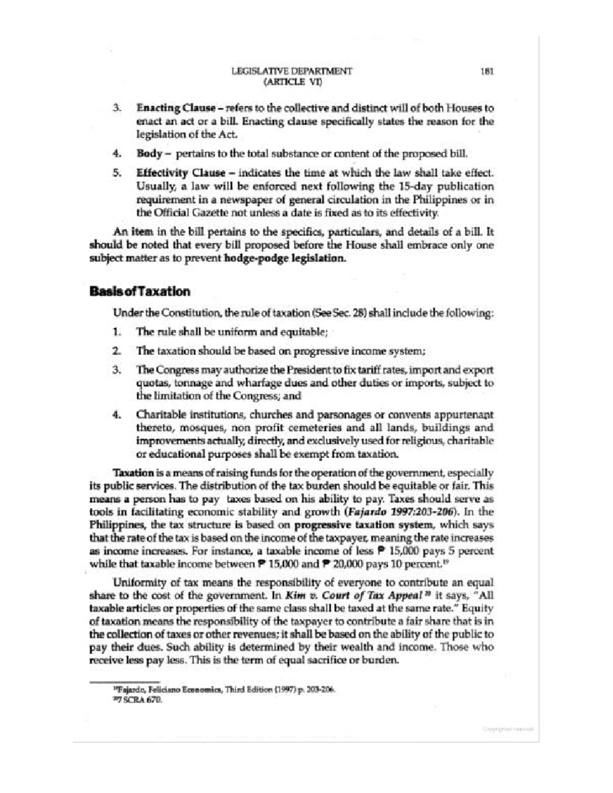 Legislative - about legisaltive - Constitutional Law 1 - Studocu