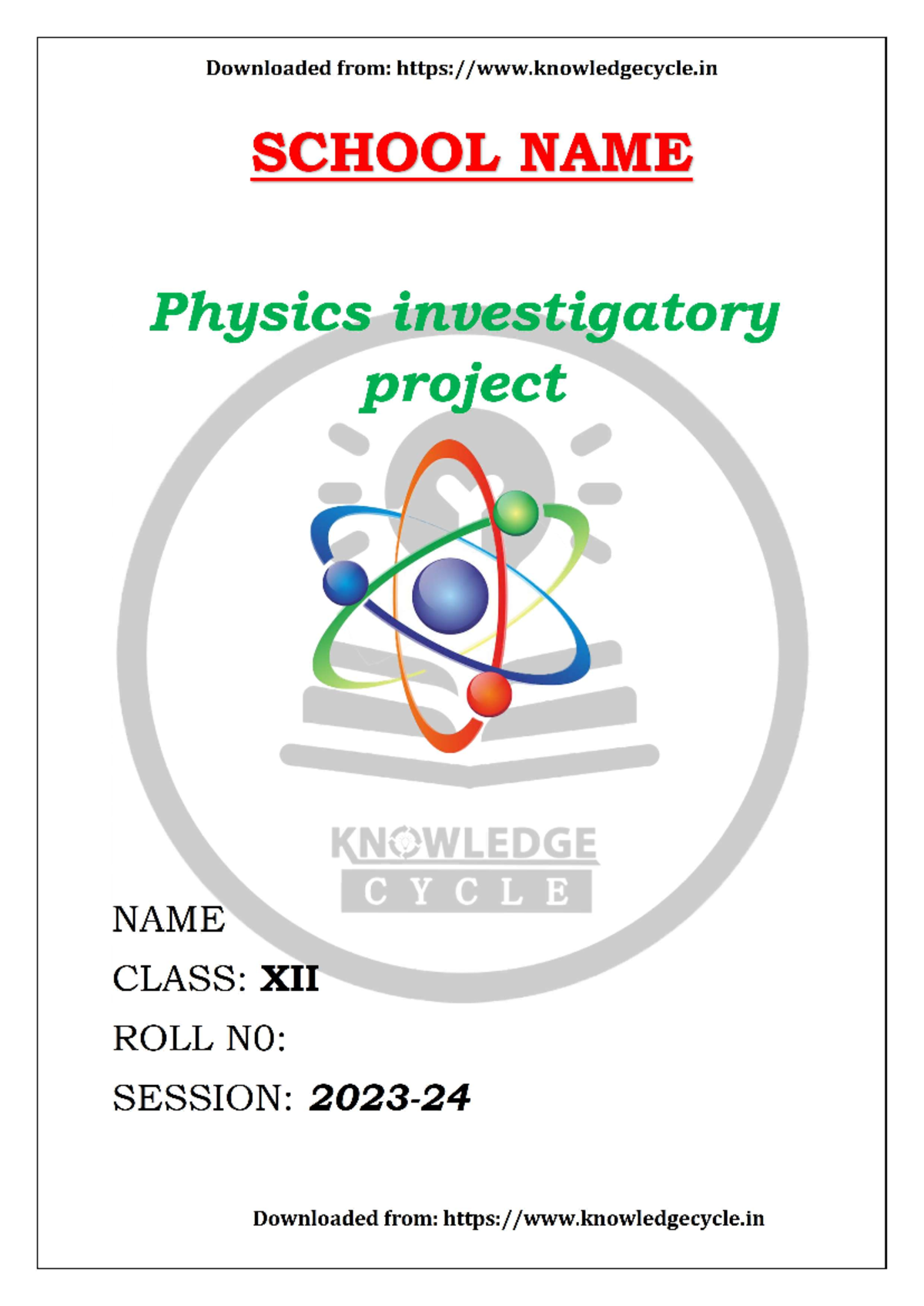 Total Internal Reflection (P) 2 - Downloaded from: SCHOOL NAME Physics ...