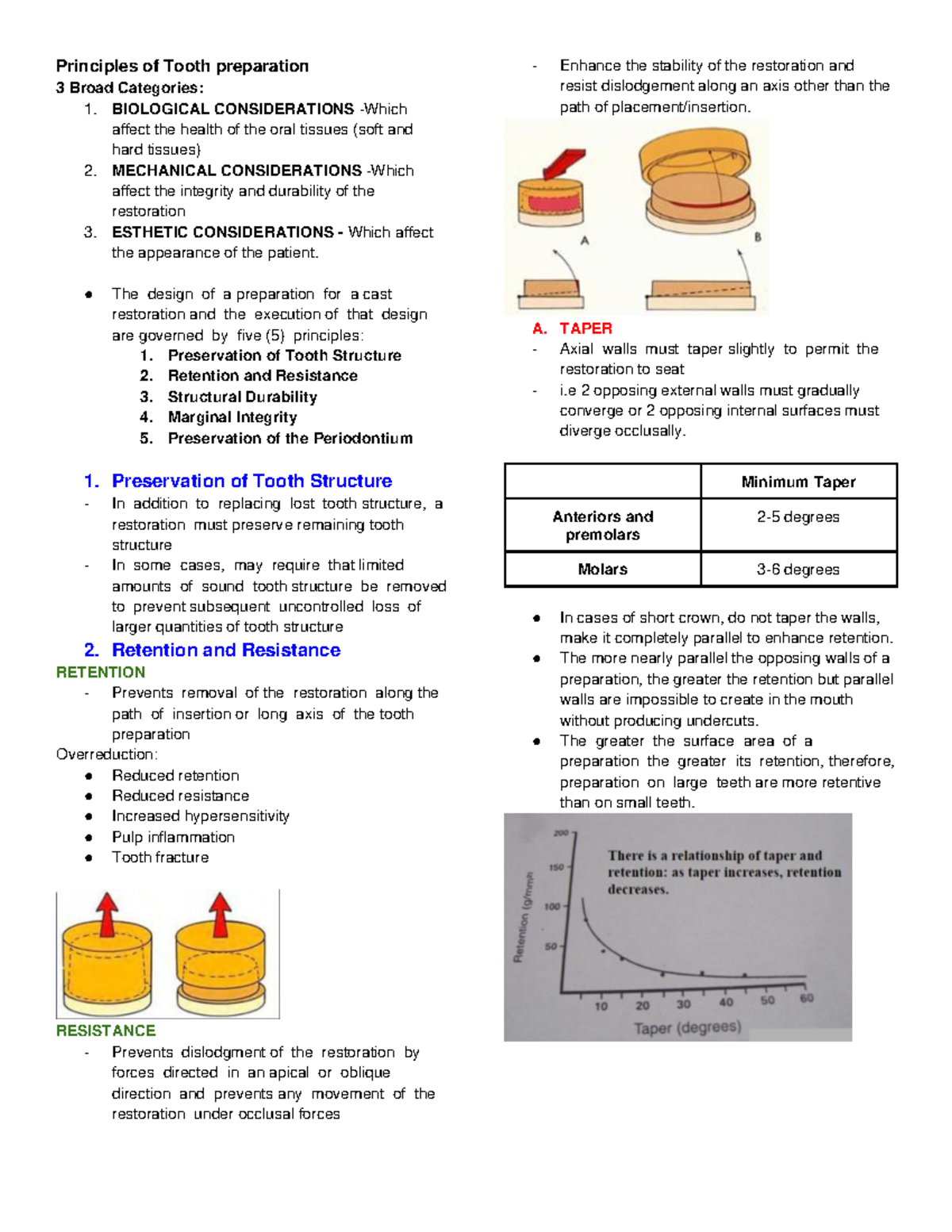 Tooth preparation considerations for FPD - Principles of Tooth ...