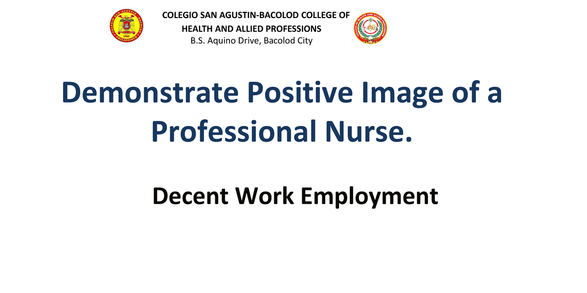 Trasncu Final ILO - SDG 2 - Demonstrate Positive Image of a ...