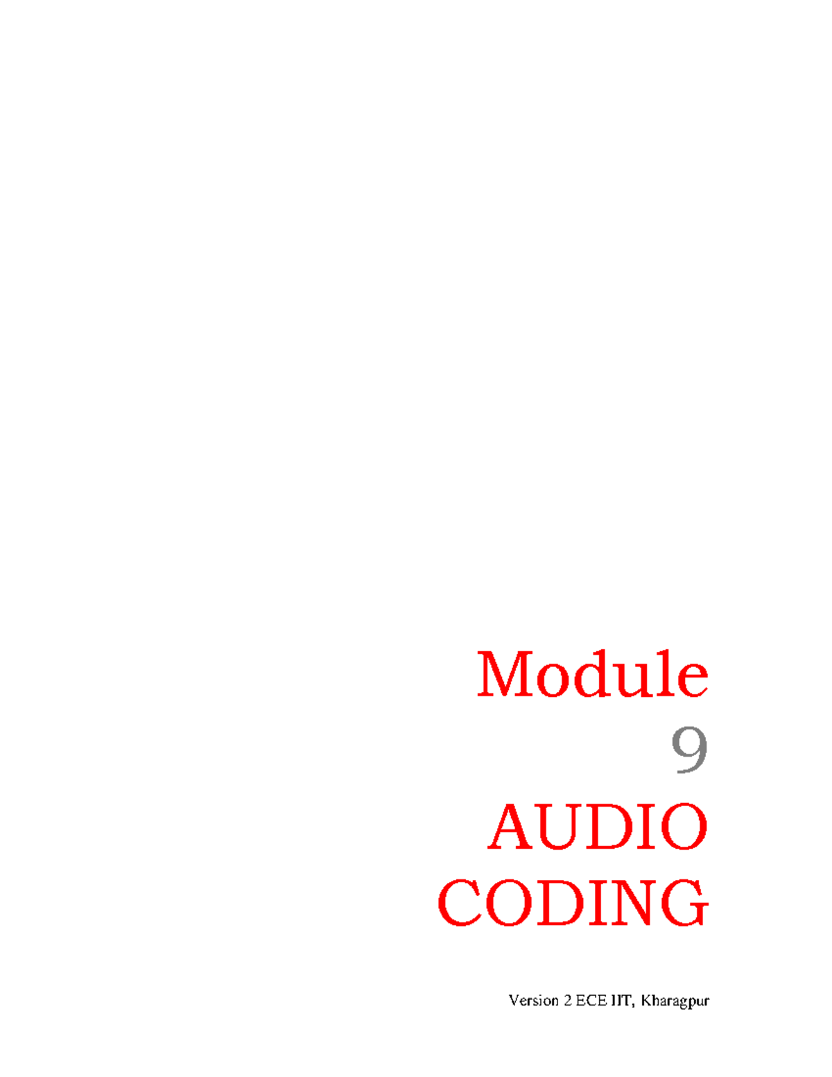Ssg m9l30 - wdwd - Module 9 AUDIO CODING Lesson 30 Polyphase filter ...
