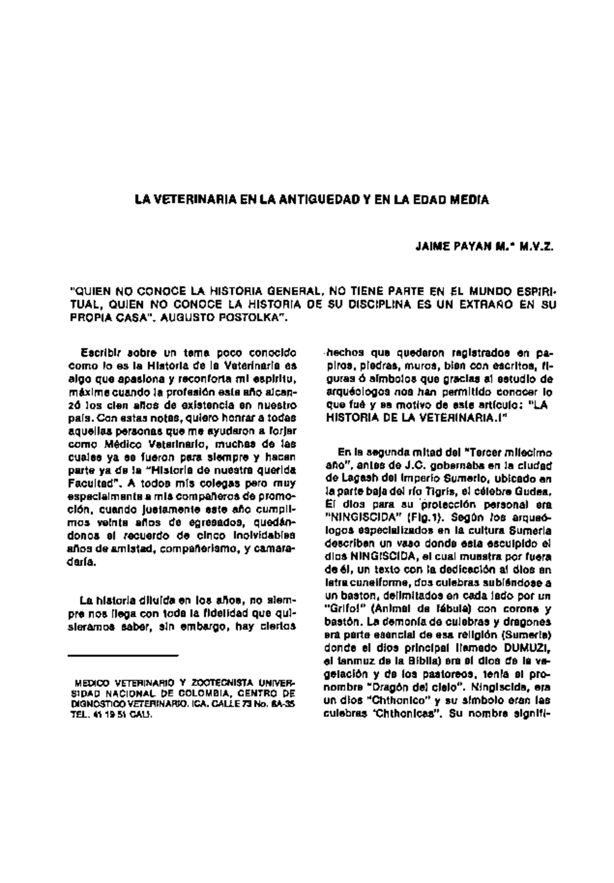 Jmjimenezg,+05 art01 - LA VETERINARIA EN LA ANTIGÜEDAD Y EN LA EDAD ...