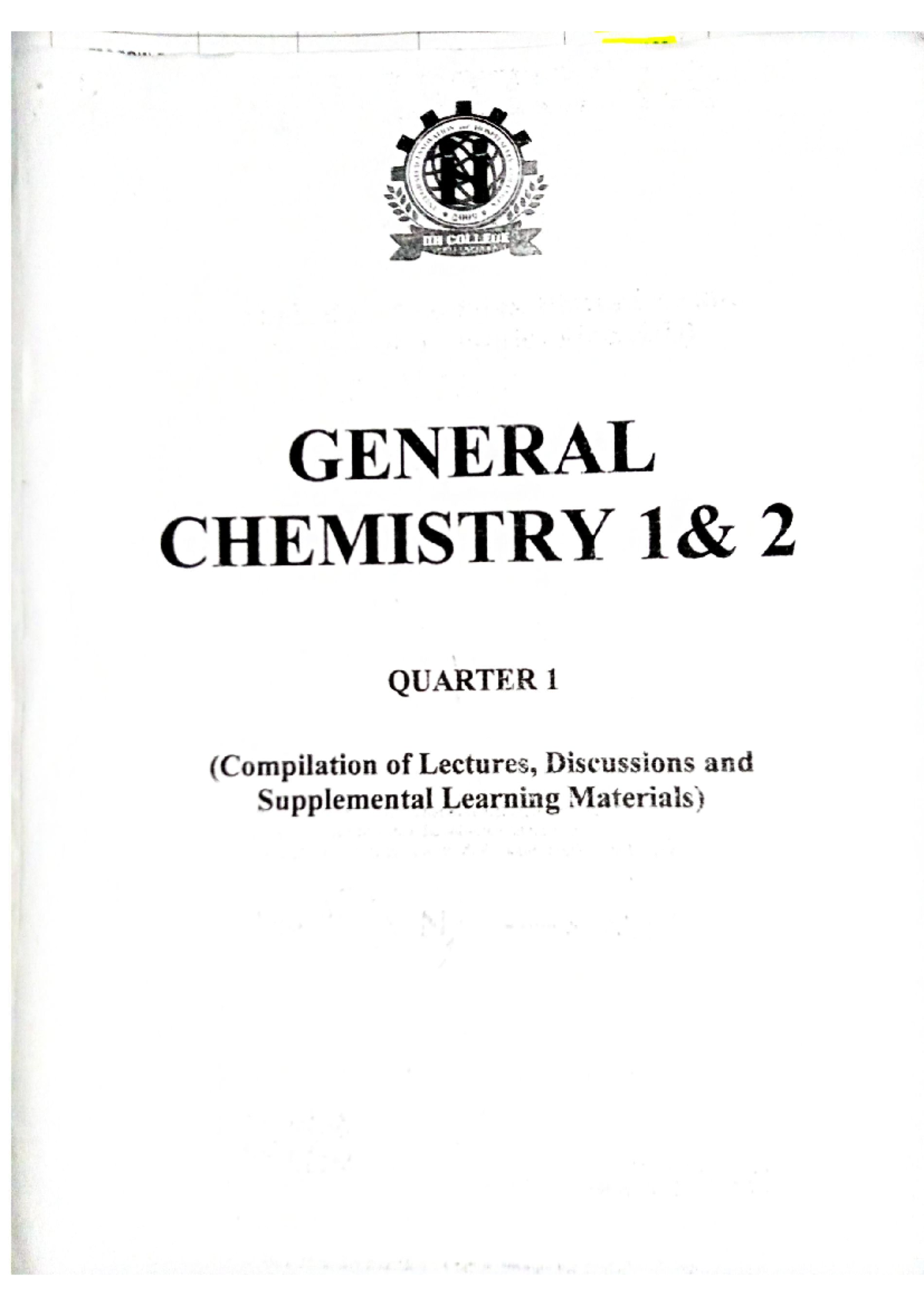 G12 GEN CHEM Q1 Module - opinion - LAINIA 2009 IN COLLEIN GENERAL ...