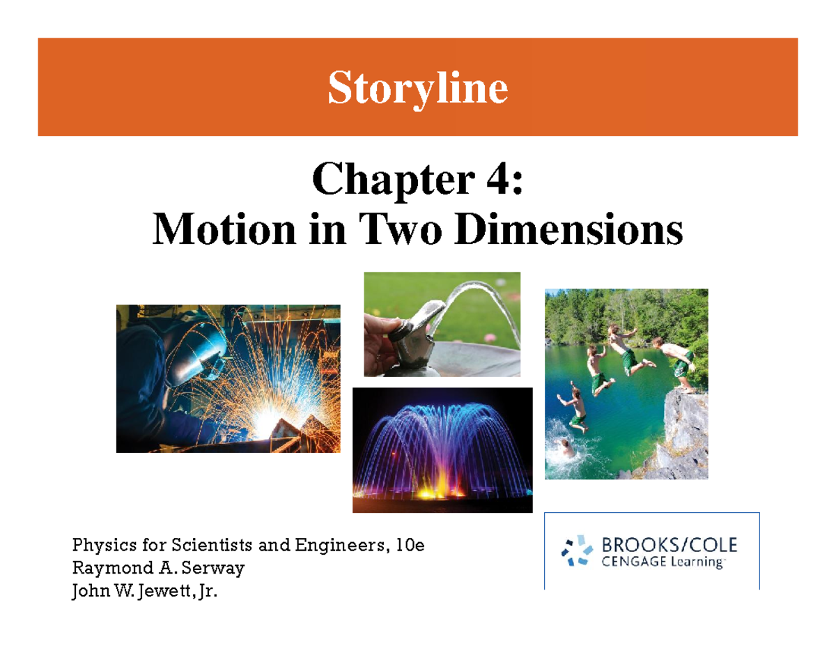 Topic 4 - Motion in Two Dimensions - Storyline Chapter 4: Motion in Two ...