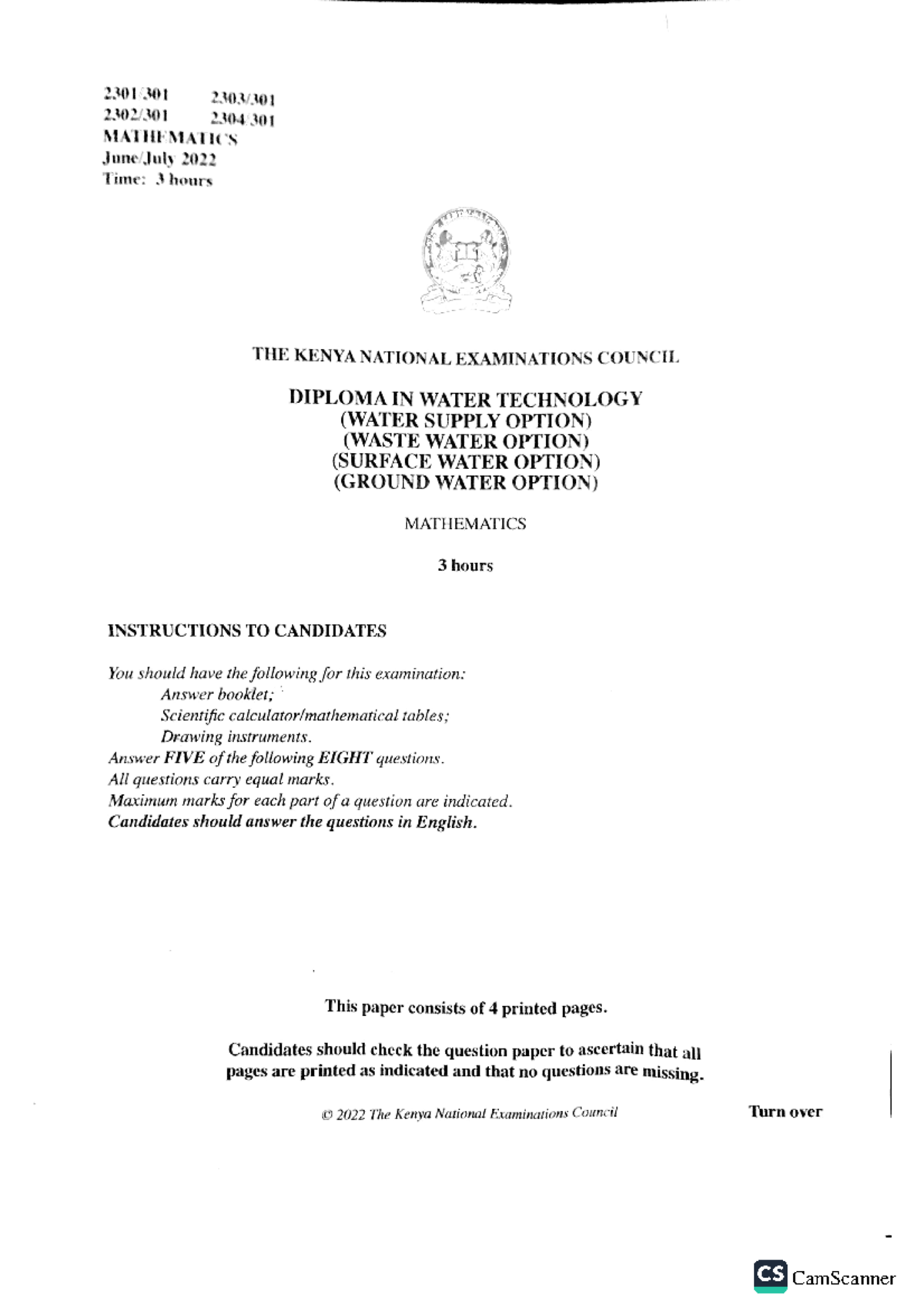 DWT maths past papers - Diploma in Electrical and Electronics ...