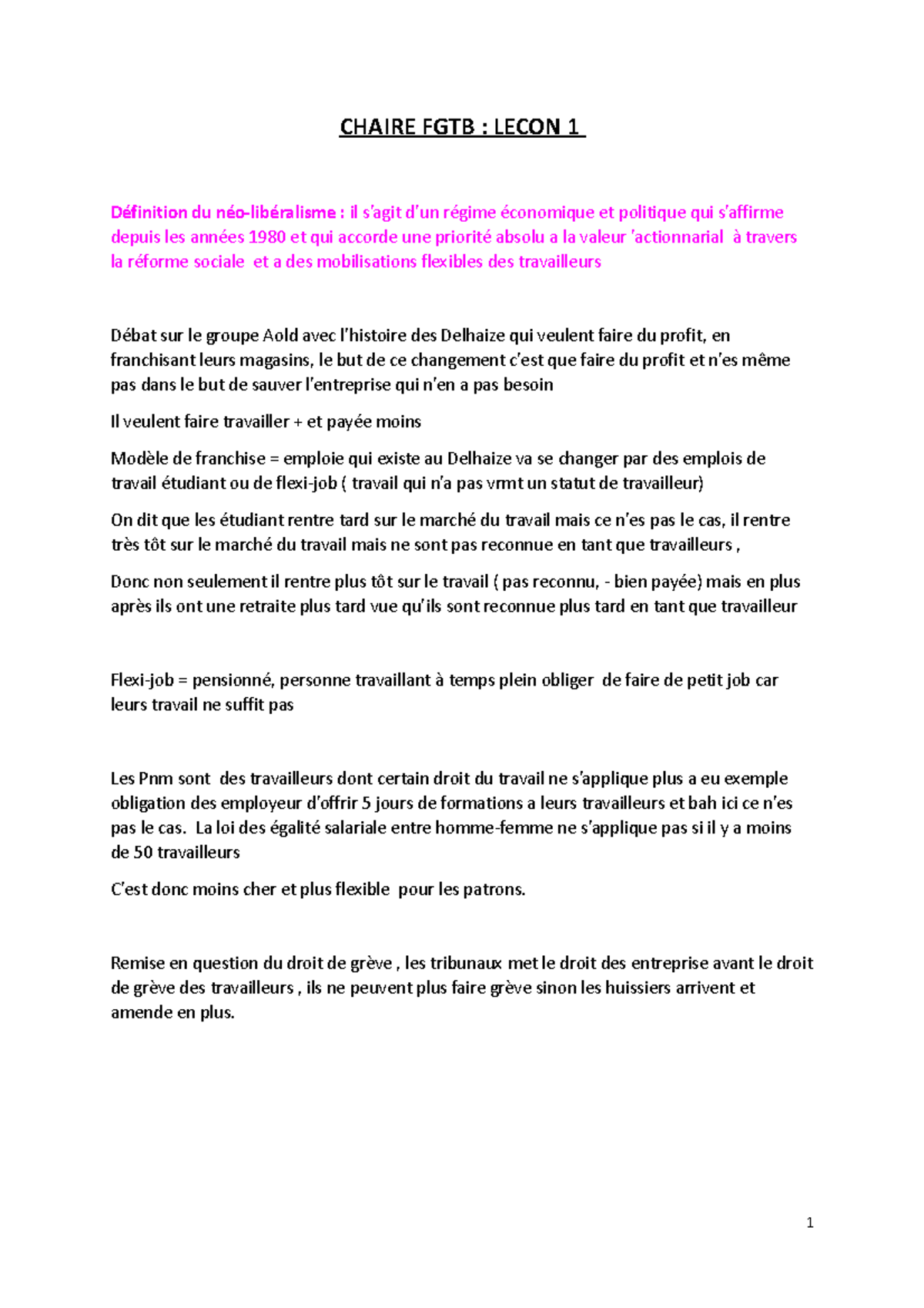 Chaire FGTB a imprimer - Sorte de conférence donné en 2023 - CHAIRE ...