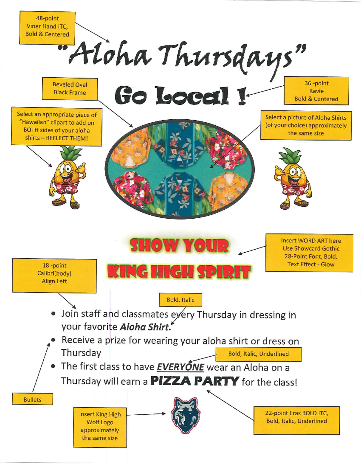 MS Project #2 - Aloha Thursdays ( Directions) - Studocu