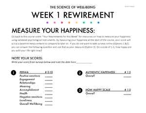 The Scienceof Well Being Rewirement Handouts 01 Strengths NEW - THE ...