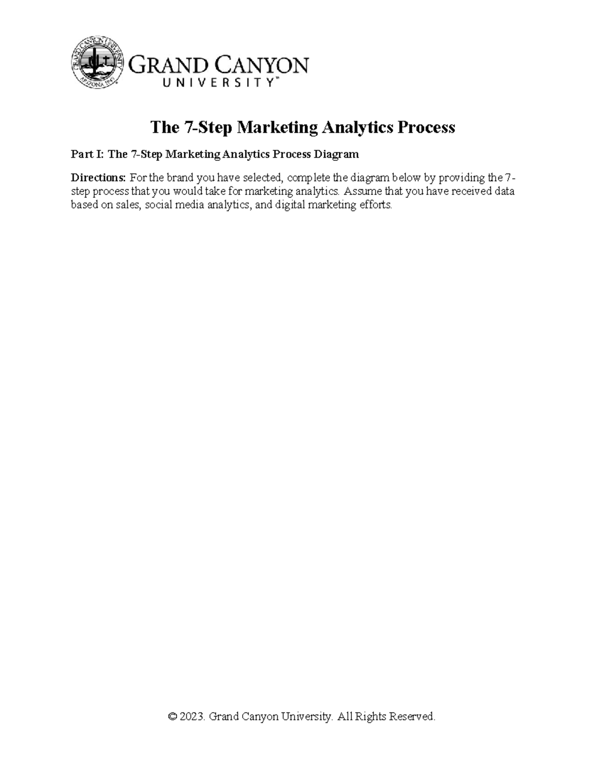 7 step marketing plan - 100 - The 7-Step Marketing Analytics Process ...