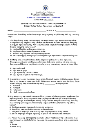 TG Araling Panlipunan 4 Q2 - Yunit II Lipunan, Kultura, at Ekonomiya ng ...