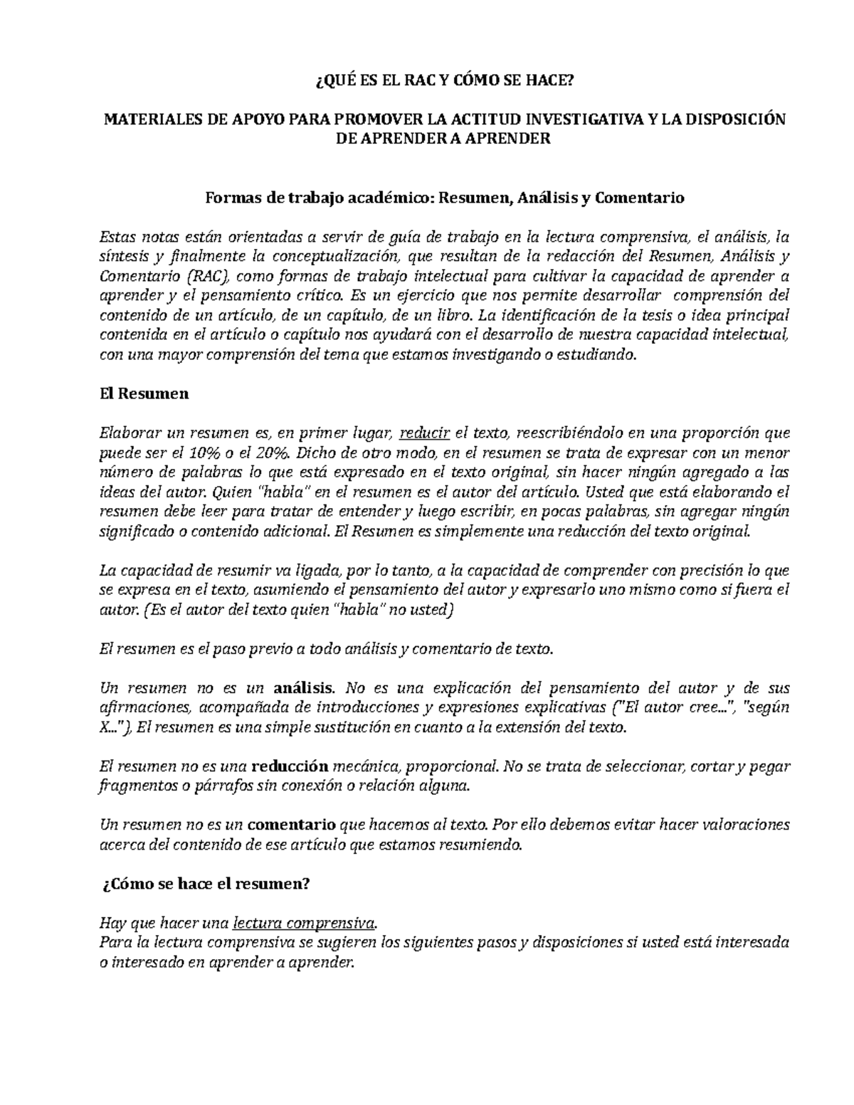 Qué es el RAC y cómo se hace - ¿QUÉ ES EL RAC Y CÓMO SE HACE ...