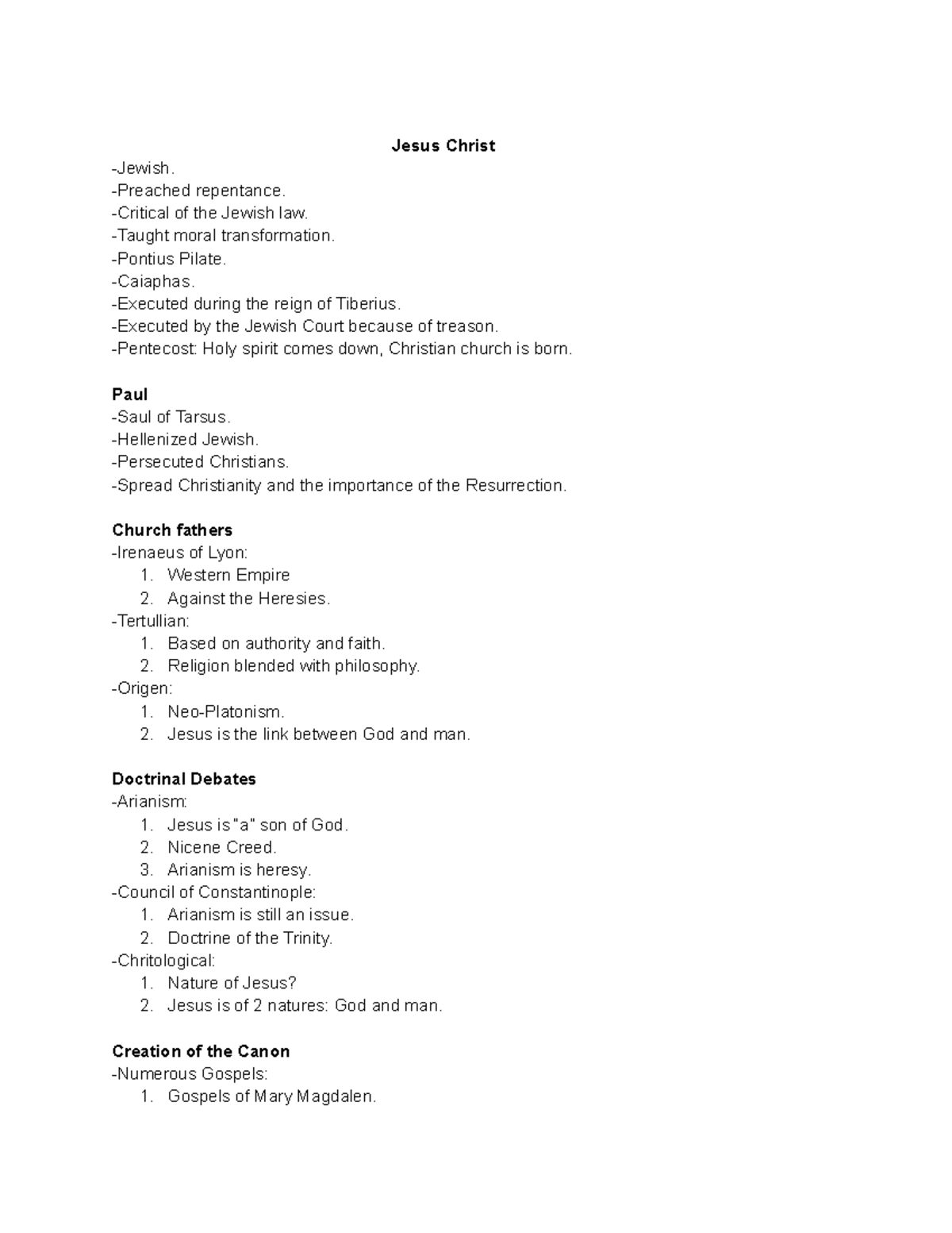 History # Part 3 - Jesus Christ -Jewish. -Preached repentance ...