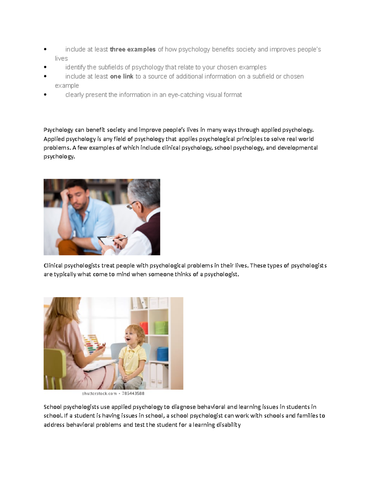 1.02 psychology applied - include at least three examples of how ...