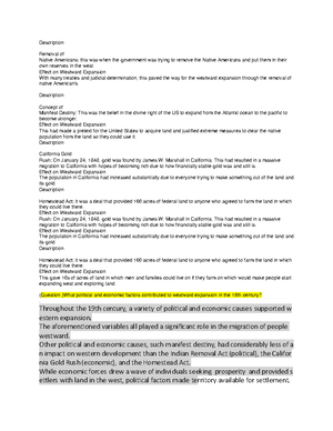 Dbq grading - Work sheet - Prompt- Evaluate the effects of ...