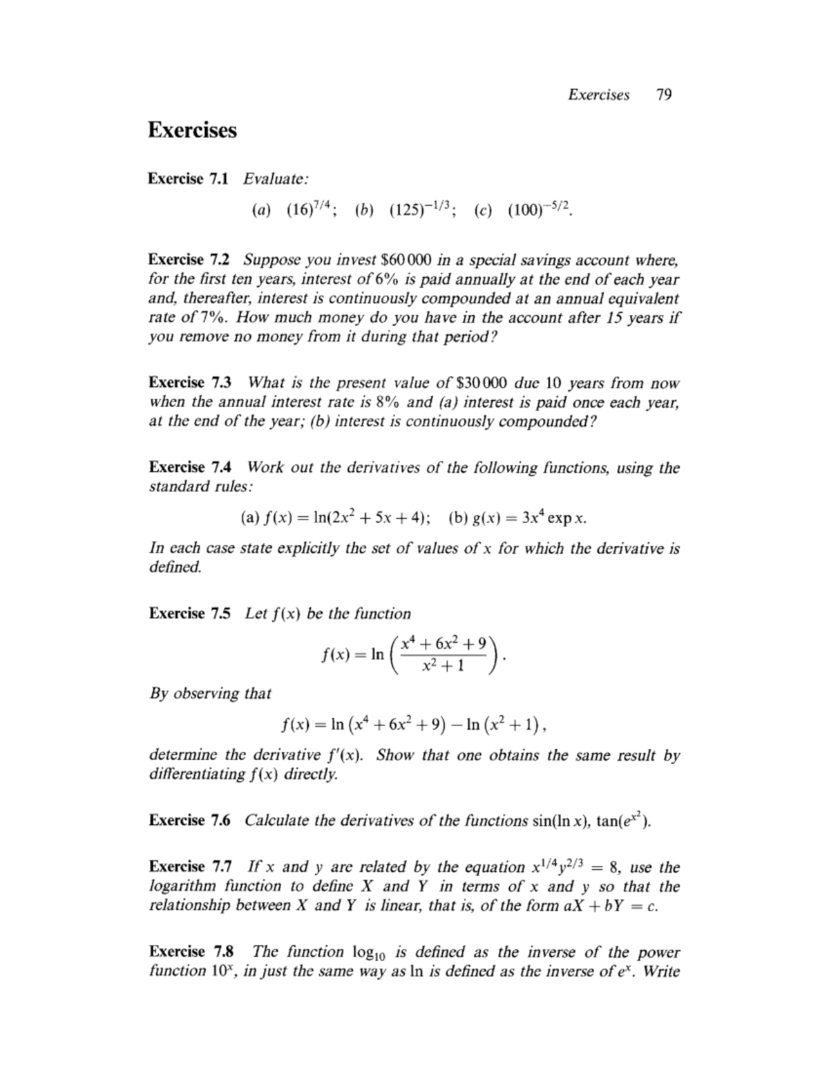 Chapter 7 - Exercises - Practicas - Exercises 79 Exercises Exercise 7 ...