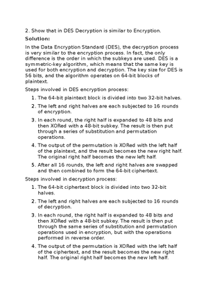 Crypto 24 Assignment 2 - Assignment II - B VIIth Semester Cryptography last date for submission ...