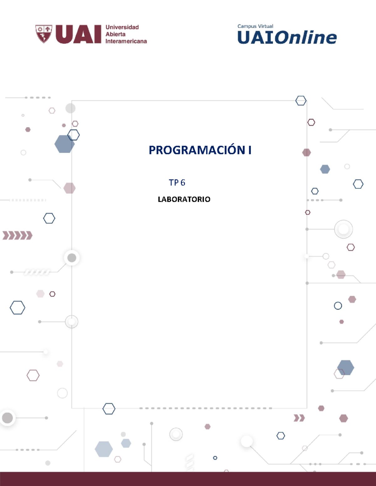 Actividad colas clase 6 - Programación I / Pág. 1 PROGRAMACIÓN I TP 6 ...