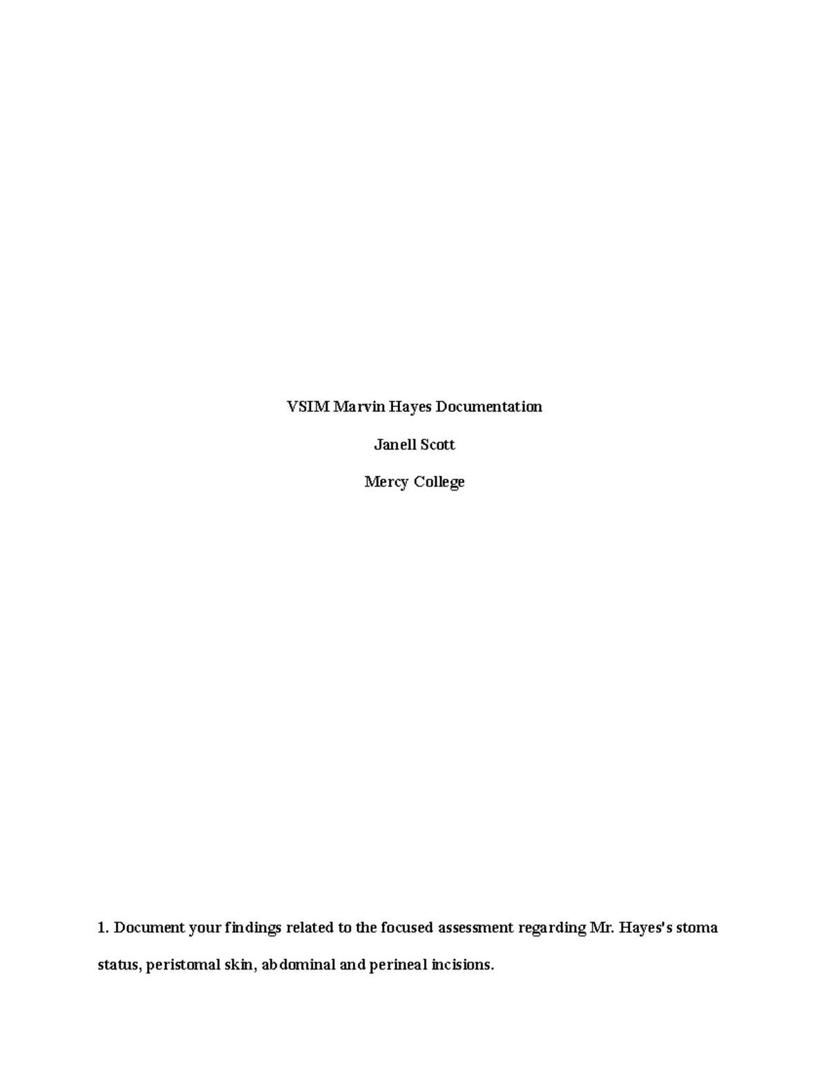 200S Marvin Hayes Documentation - VSIM Marvin Hayes Documentation ...